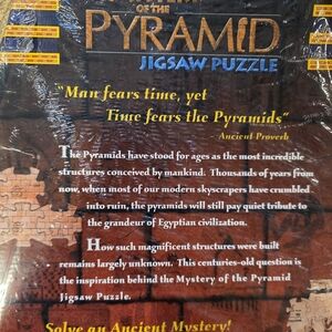 Games | Mystery Of The Pyramid Jigsaw Puzzle 3d Puzzle Vintage | Poshmark